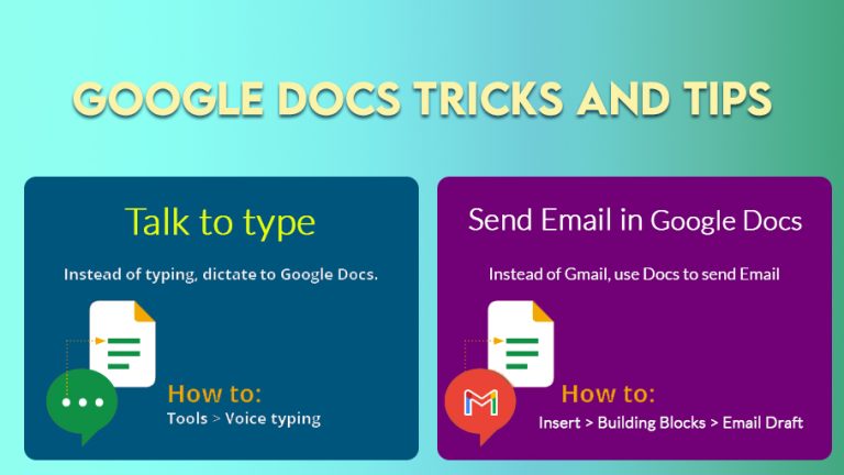 Google Docs Tricks and Tips For Beginners