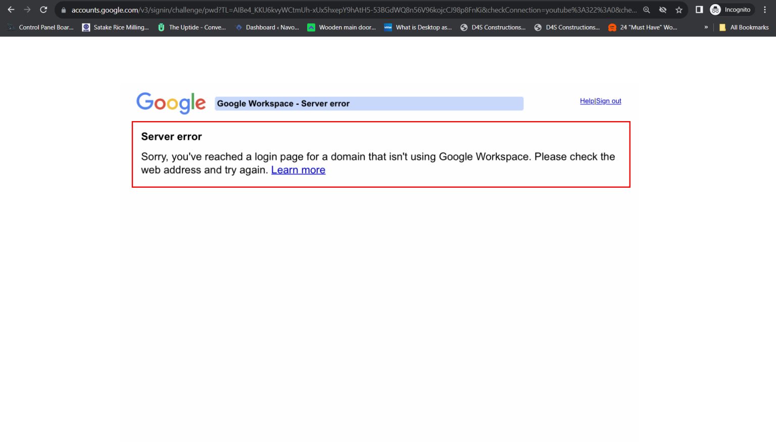 How to Troubleshoot Admin console sign-in Error?