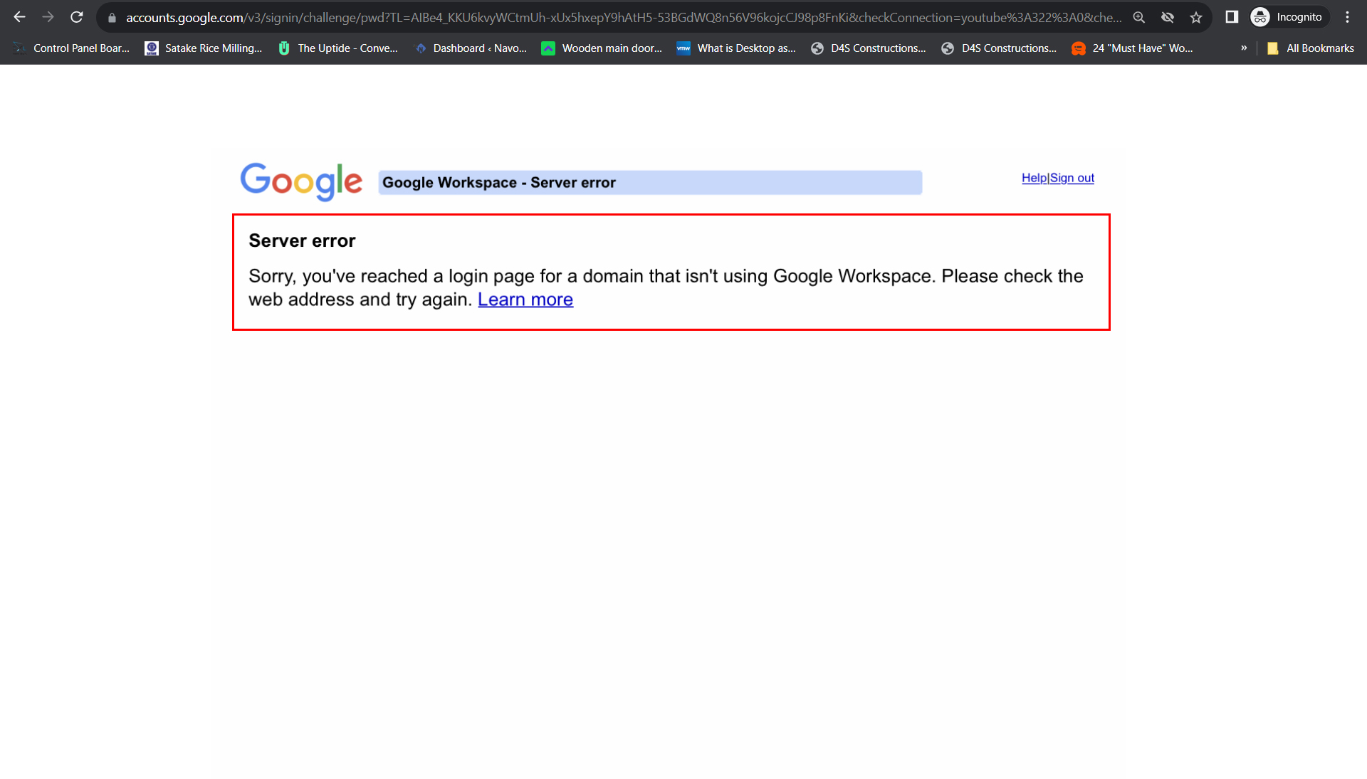 How to Troubleshoot Admin console sign-in Error?